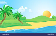 Summer Cartoon Background - Cartoons.co