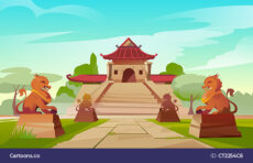 Temple Cartoon Background - Cartoons.co
